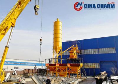 China HZS50 Stationary Concrete Mixing Plant With 50m3/H Productivity for sale