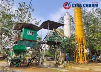 China HZS50 Stationary Concrete Mixing Plant With 50m3/H Productivity for sale