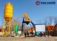 China Commerial Hopper Type Concrete Mixing Plant , Ready Mix Cement Plant for sale