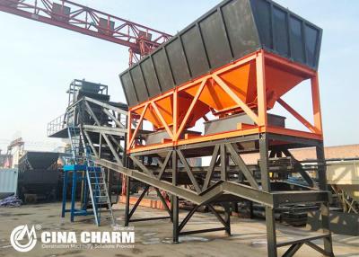 China Electric Type Concrete Mixing Station , YHZS25 Mobile Batching Plant for sale