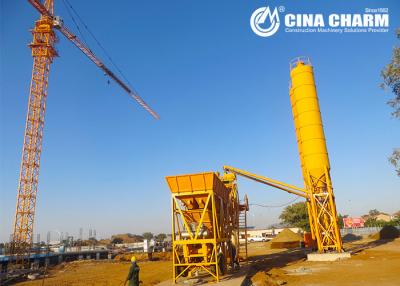 China Easy Operation Concrete Mixing Plant Mobile Type , Occupies Less Space for sale