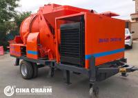 China 40m3 Per Hour Mobile Concrete Mixer With Pump For Elevated Road / Bridge for sale