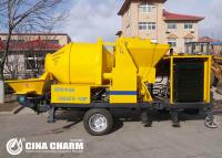 China Large Flow Diesel Concrete Mixer Pump 40m3 Per Hour Good Wear Resistance for sale