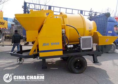 China 40m3 Per Hour Concrete Mixer With Pump Machine , Electric Concrete Mixer And Pump for sale
