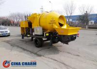 China 40m3 Per Hour Concrete Mixer With Pump Machine , Electric Concrete Mixer And Pump for sale