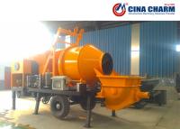 China 40m3 Per Hour Concrete Mixer With Pump Machine , Electric Concrete Mixer And Pump for sale