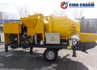 China 40m3 Per Hour Concrete Mixer With Pump Machine , Electric Concrete Mixer And Pump for sale