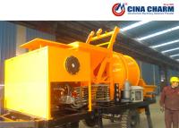 China Electric 30m3 Per Hour Mobile Concrete Mixer With Pump CE ISO Approved for sale