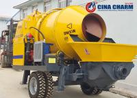 China Electric 30m3 Per Hour Mobile Concrete Mixer With Pump CE ISO Approved for sale