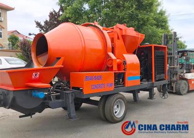 China JBS40R Concrete Mixer And Pumping Machine Diesel Type With 100m Pipe And Spare Parts for sale