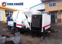 China Easy Operate Diesel Concrete Mixer Pump , JBS40R 40m3/H Cement Mixer And Pump for sale