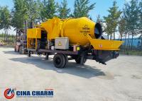 China Easy Operate Diesel Concrete Mixer Pump , JBS40R 40m3/H Cement Mixer And Pump for sale