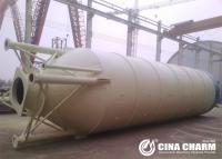 China Easy Assembly Mobile Cement Silo 100 Ton , Grain Storage Stainless Steel Silo for sale