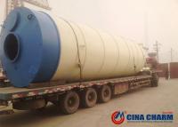 China Easy Assembly Mobile Cement Silo 100 Ton , Grain Storage Stainless Steel Silo for sale