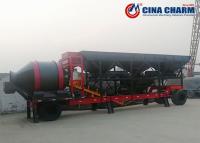 China Central Control Mobile Ready Mix Concrete Plant With Trailer Type Design for sale