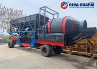 China Small Project Mobile Concrete Mixing Plant Equipment 19.3m*3.2m*7.5m for sale