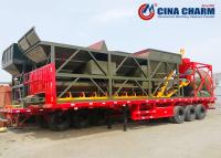 China 220V 60HZ 3 Phase Concrete Mixing Plant With 50 Cubic Meters Per Hour Productivity for sale