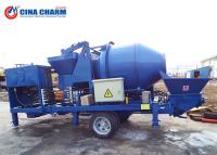 China 30m3 Per Hour Portable Concrete Pump , Diesel Type Cement Mixer Pump Wider Adaptability for sale