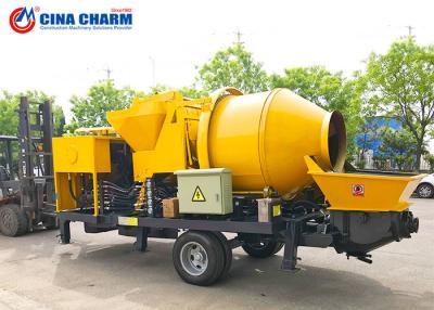 China Diesel Type Mobile Concrete Pump , Cement Mixer Pump 30m3 Per Hour for sale