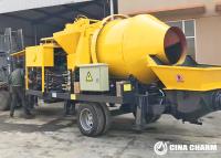 China Diesel Type Mobile Concrete Pump , Cement Mixer Pump 30m3 Per Hour for sale