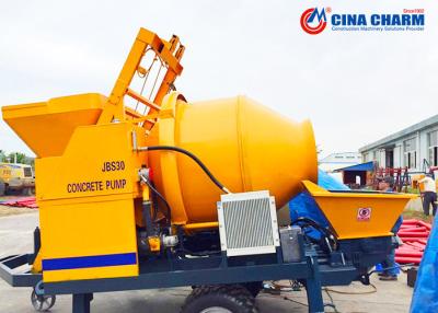China Electric Type JBS30 concrete mixer pump Mobile Concrete Mixer Pump with 100m free pipe for sale
