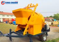 China Electric Type JBS30 concrete mixer pump Mobile Concrete Mixer Pump with 100m free pipe for sale