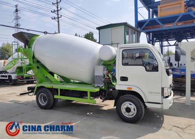 China Diesel Engine Cement Mixer Vehicle , 3M3 Concrete Mixer Drum Truck 1 Year Warranty for sale