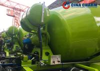 China Diesel Engine Cement Mixer Vehicle , 3M3 Concrete Mixer Drum Truck 1 Year Warranty for sale