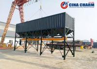 China Easily Transferred Portable Cement Silo , Horizontal Foundation Lime Storage Silo for sale