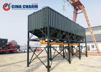 China Easily Transferred Portable Cement Silo , Horizontal Foundation Lime Storage Silo for sale