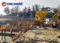 China High Productivity HZS75 Concrete Mixing Plant , Concrete Batching Station With CE for sale