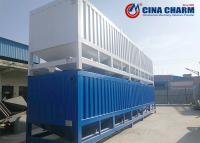 China Portable 50T Horizontal Fly Ash Cement Storage Silo , Steel Cement Silo for sale