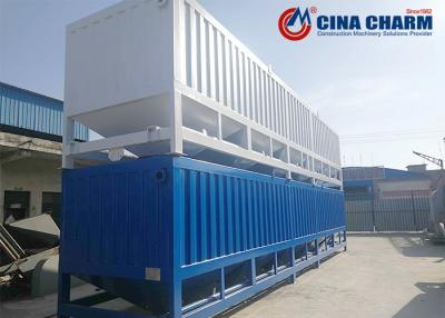 China Portable 50T Horizontal Fly Ash Cement Storage Silo , Steel Cement Silo for sale
