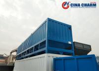 China Portable 50T Horizontal Fly Ash Cement Storage Silo , Steel Cement Silo for sale