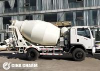 China Diesel 6M3 Concrete Mixer Truck Quick Discharging , Field Installation for sale