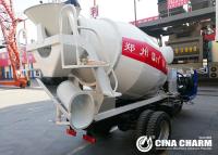 China Hydraulic Mobile Concrete Mixer Truck 8 Cubic Meters , Low Residue Rate for sale