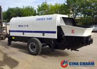 China Small Capacity Trailer Mounted Concrete Pump 60m3/H CE ISO Approved for sale