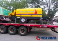 China Small Capacity Trailer Mounted Concrete Pump 60m3/H CE ISO Approved for sale