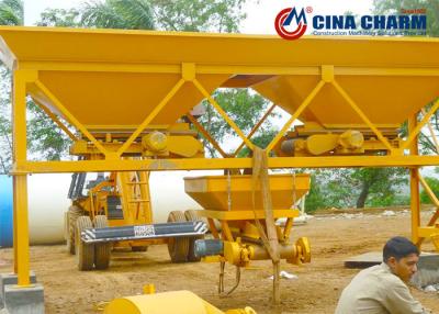 China Hopper Weighing Aggregate Concrete Batching Machine , Concrete Production Equipment for sale