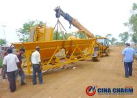 China Hopper Weighing Aggregate Concrete Batching Machine , Concrete Production Equipment for sale