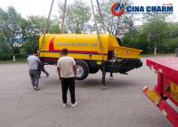 China 60 M3/H Electric Mobile Concrete Pump , Small Portable Concrete Pump for sale