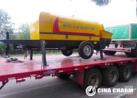 China 60 M3/H Electric Mobile Concrete Pump , Small Portable Concrete Pump for sale