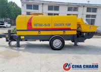 China One Year Warranty Trailer Mounted Concrete Pump HBTS60 High Reliability for sale