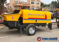 China High Efficiency Trailer Mounted Concrete Pump 40 Cubic Meters For Long Distance Delivery for sale