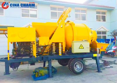 China Diesel Power Concrete Mixer Pump Machine 40m3 / H With 100m Pipe for sale
