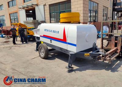 China HBTS40 Small Concrete Pump 40 M3/H With Vanced Hydraulic System for sale