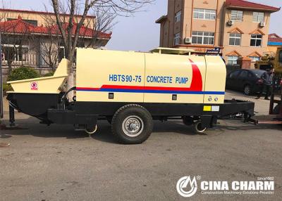 China 90m3/H Concrete Pump Trailer , Cement Pumping Machine Simple Operation for sale