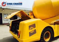 China Mini Self Loading Concrete Mixer Truck Compact Structure With 2300L Drum Capacity for sale