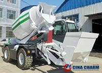 China Mini Self Loading Concrete Mixer Truck Compact Structure With 2300L Drum Capacity for sale
