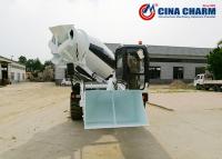 China Portable Self Loading Concrete Machine , 4 CBM Diesel Concrete Mixer Truck for sale